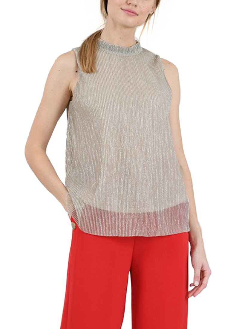 Molly Bracken TOP WITH SHIRRING MOCK | Buy Online at Mode.co.nz
