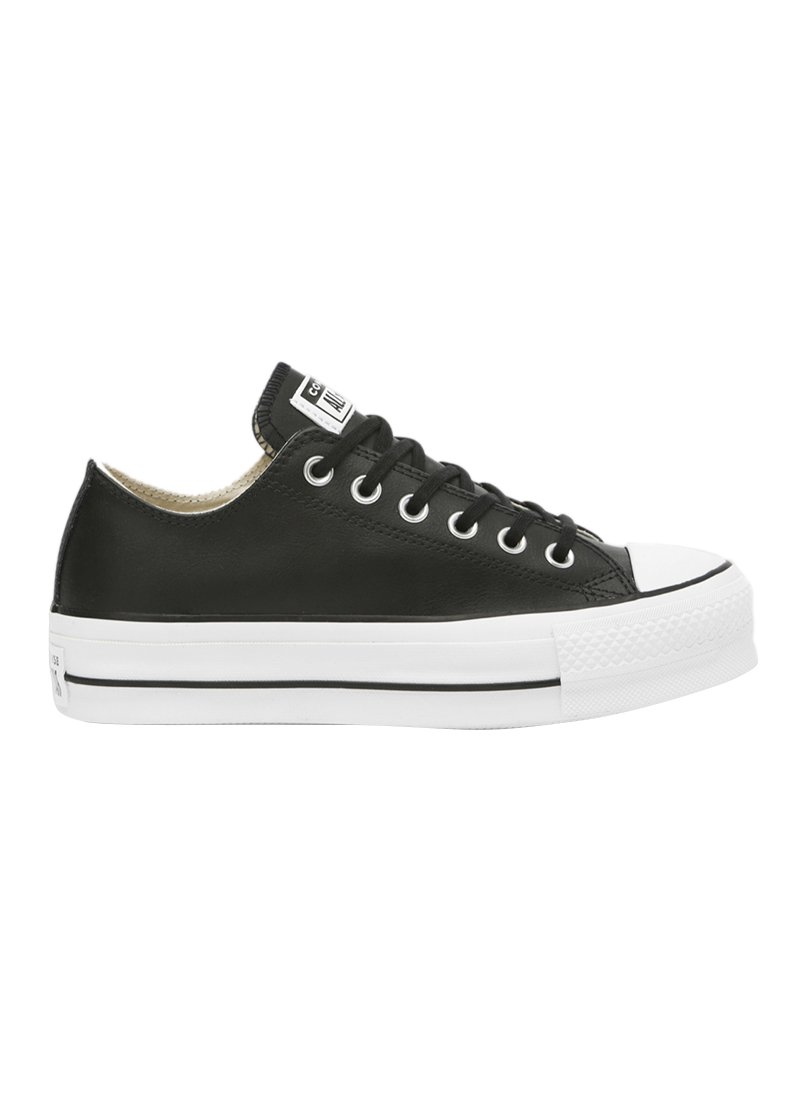 Converse Platform Leather Lo Black | Shop Converse Online