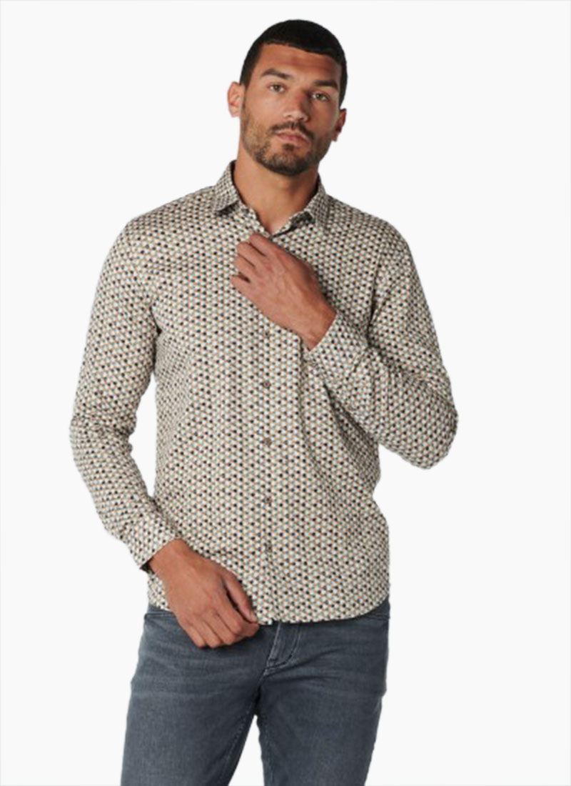 No Excess Brown print shirt | Shop No Excess Online