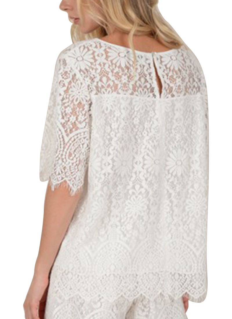 Molly Bracken Wide Lace Top | Buy Online at Mode.co.nz