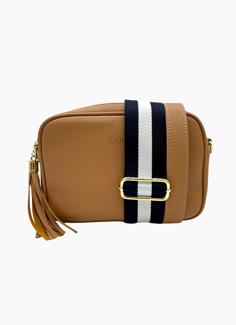 Zjoosh Ruby Sports Cross Body Bag - Caramel | Shop Zjoosh Online