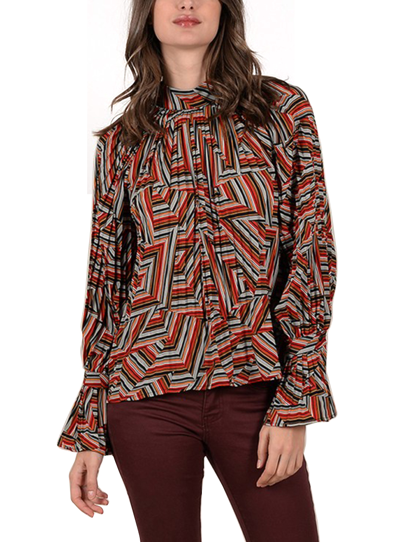 Molly Bracken GRAPHIC PRINTED BLOUSE | Buy Online at Mode.co.nz